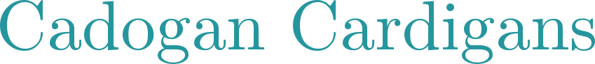 Handmade Knitwear - Cadogan Cardigans